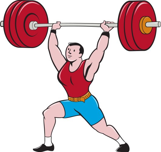 Weights Lifting Cartoon Vector Images (over 5,600)