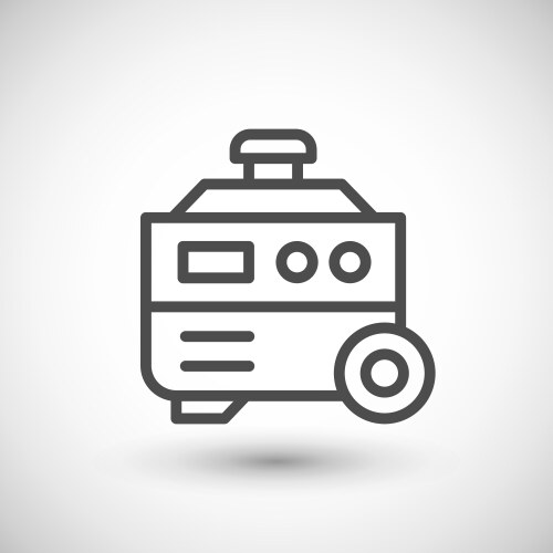 Ai flowchart generator icon in line design Vector Image