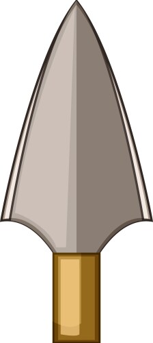 Stone arrowhead cartoon Royalty Free Vector Image