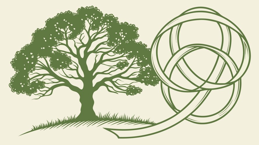 Celtic Tree and Knot Symbol – Royalty-Free Vector | VectorStock