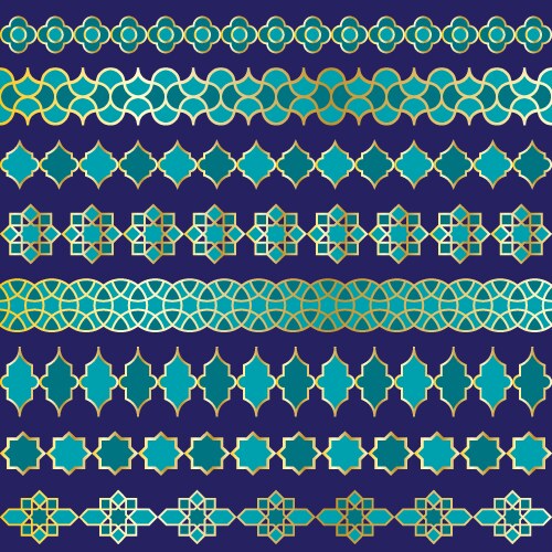 Islamic Geometric Border Vector Images (over 8,200)