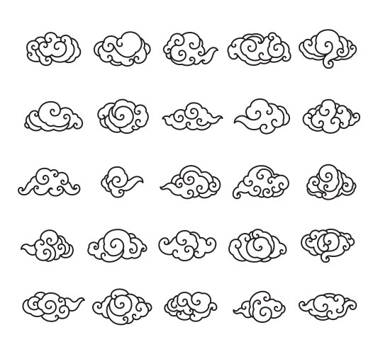 Chinese Cloud Pattern Vector Images (over 8,000)