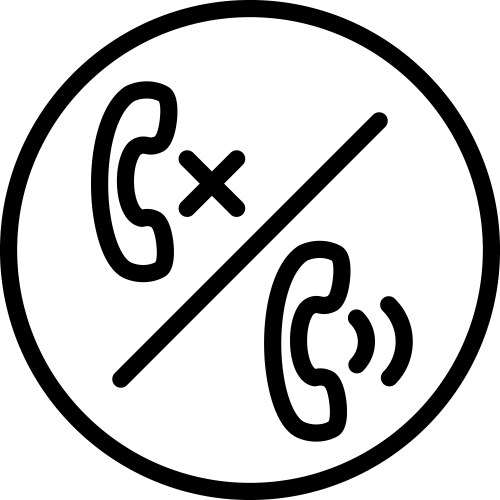 Phone color icon accept and decline symbol Vector Image