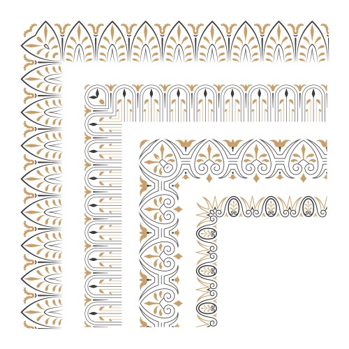 Decorative seamless border Royalty Free Vector Image