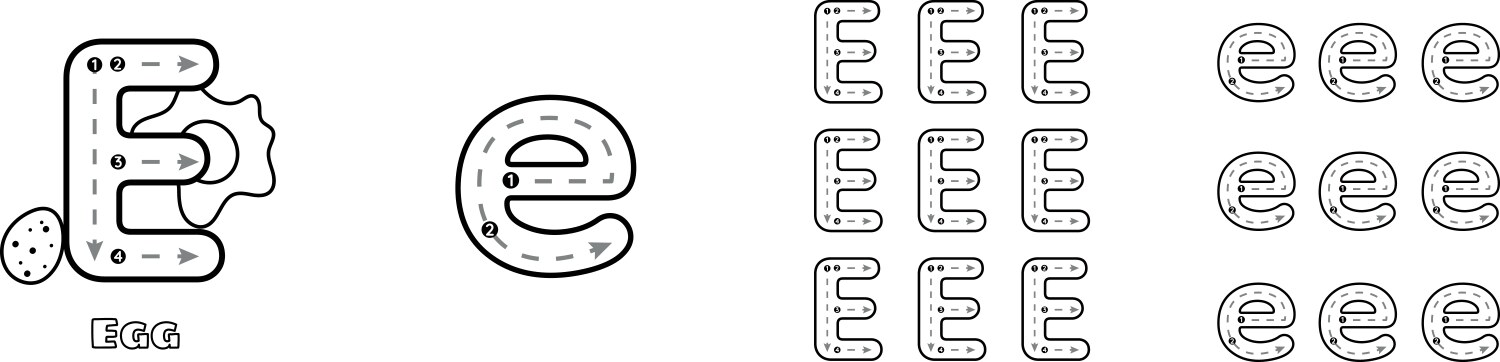 Letter r trace uppercase and lowercase abc Vector Image