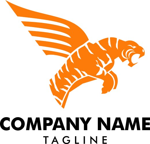 Logo for chicken wings Royalty Free Vector Image