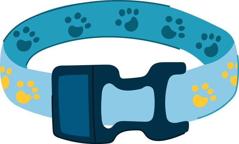 Dog pet collar cartoon Royalty Free Vector Image