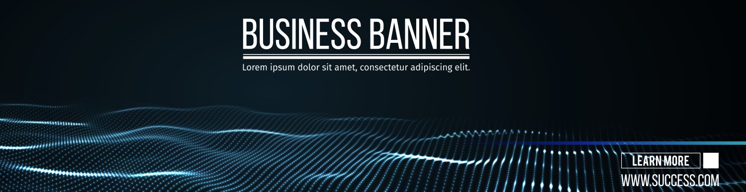 Computer banner business design eps Royalty Free Vector