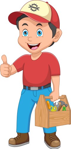 Cute little boy cartoon Royalty Free Vector Image