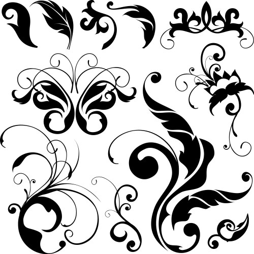 Design elements Royalty Free Vector Image - VectorStock