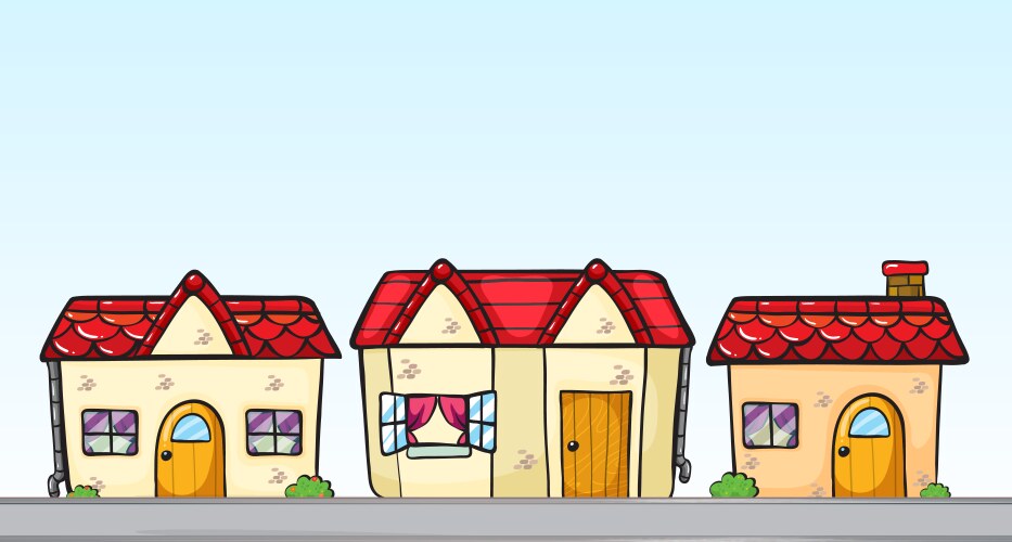 Cartoon neighborhood Vector Images & Graphics for Commercial Use ...