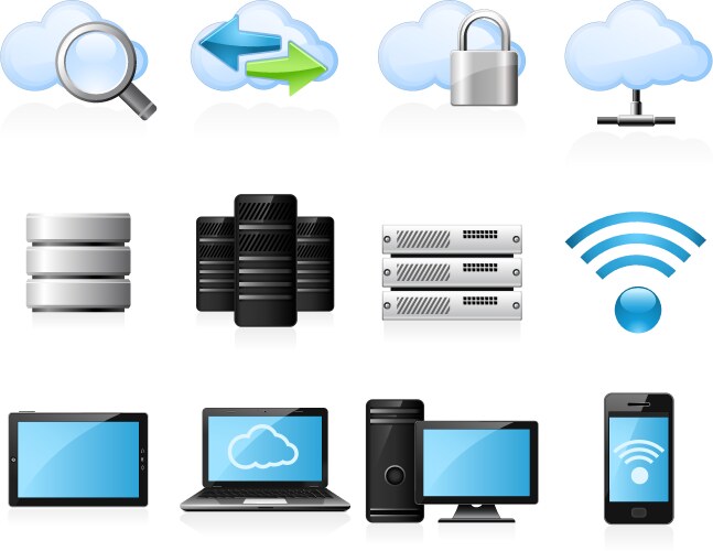 Cloud Computing Pictogramvector Cloud Computing Icon Vector Art