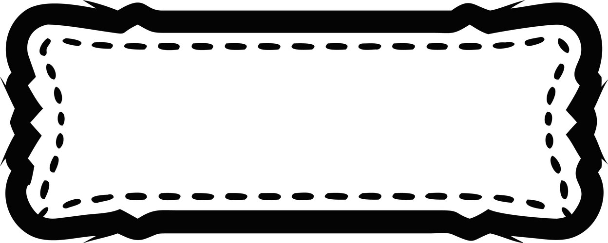 Stitched Rectangular Frame - Abstract – Royalty-Free Vector | VectorStock