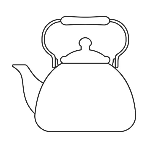 Angry tea kettle 2 Royalty Free Vector Image - VectorStock