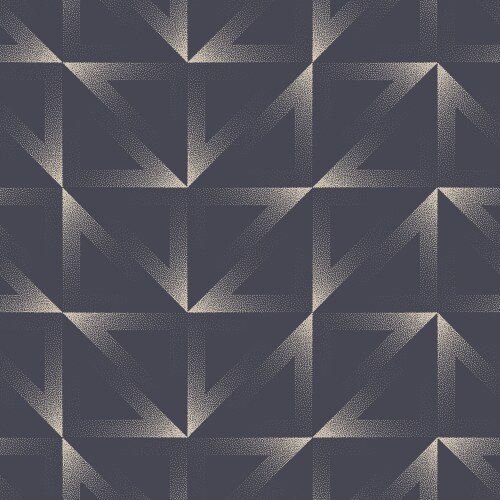 Turquoise triangular grid seamless pattern trend Vector Image