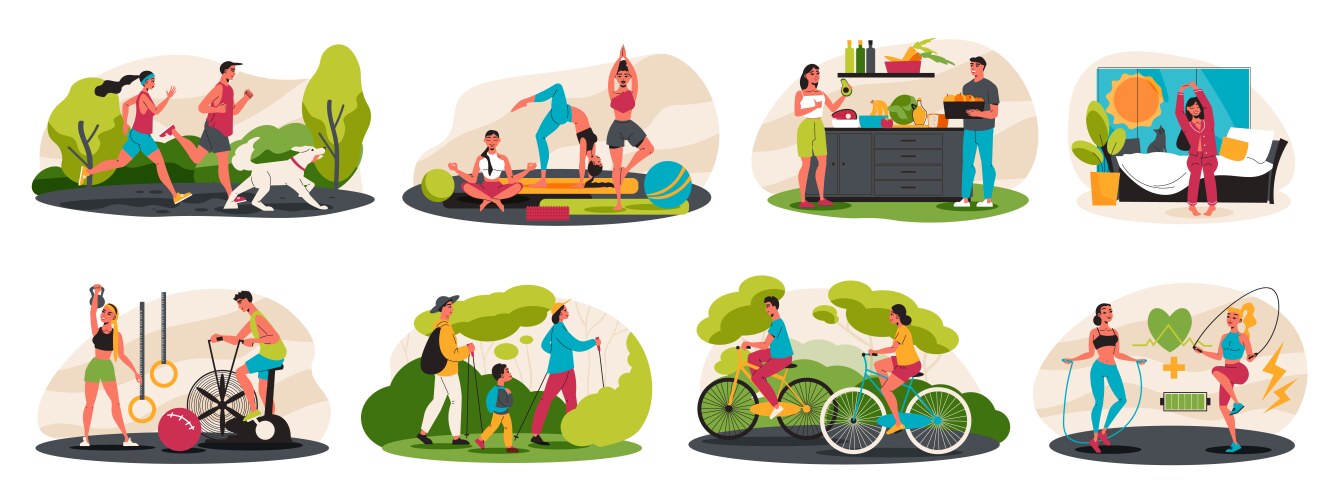 Healthy Lifestyle Vector Images (over 370,000)