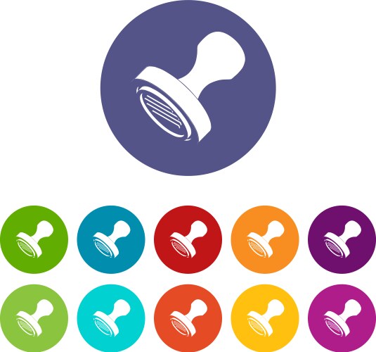 Postal stamp icon simple style Royalty Free Vector Image