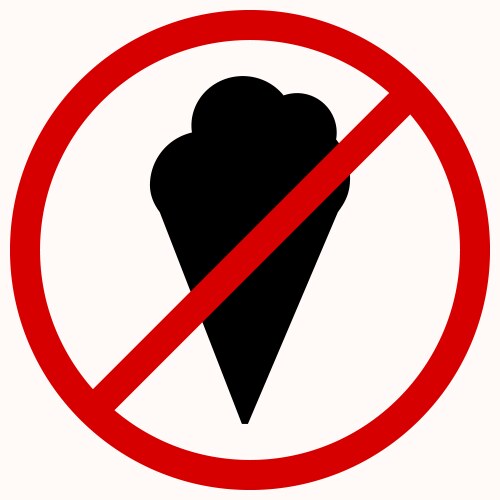 No shout prohibition sign sticker Royalty Free Vector Image