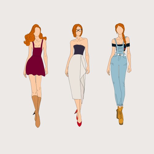 Fashion Models Vector Images (over 210,000)