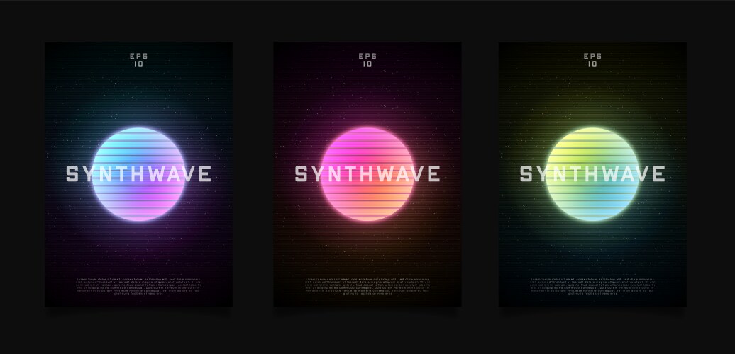 Synthwave Background Vector Images (over 4,100)