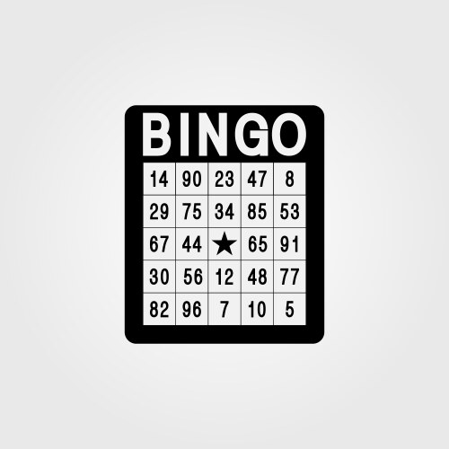 Black and White Bingo Vector Images (over 3,600)