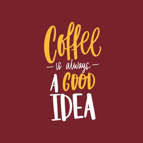 Coffee is my fuel Royalty Free Vector Image - VectorStock