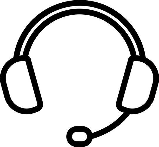 Headset icon Royalty Free Vector Image - VectorStock