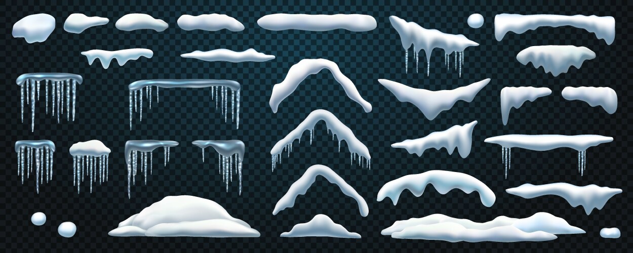 Snow Dripping Vector Images (over 850)