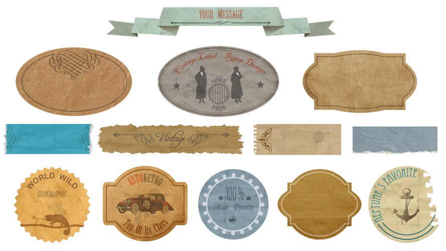Scrapbook papers vintage scrapbooking paper Vector Image