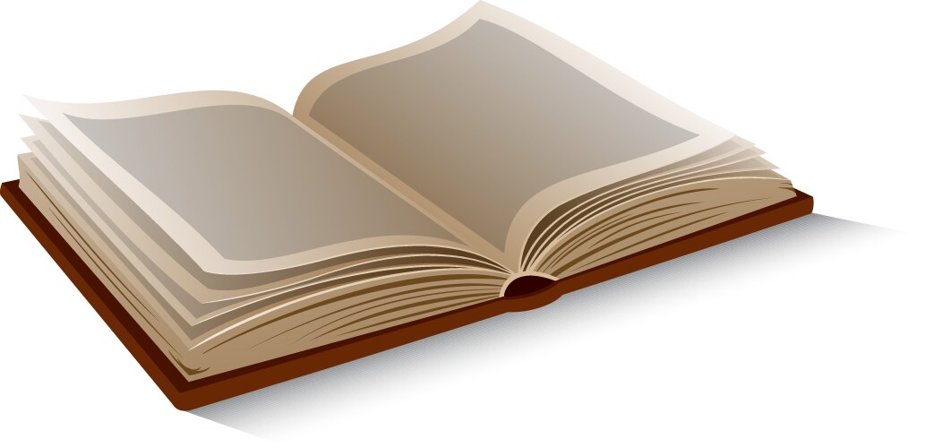 Two closed books on white background Royalty Free Vector