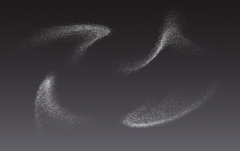 Sugar powder splash flying salt baking flour top Vector Image