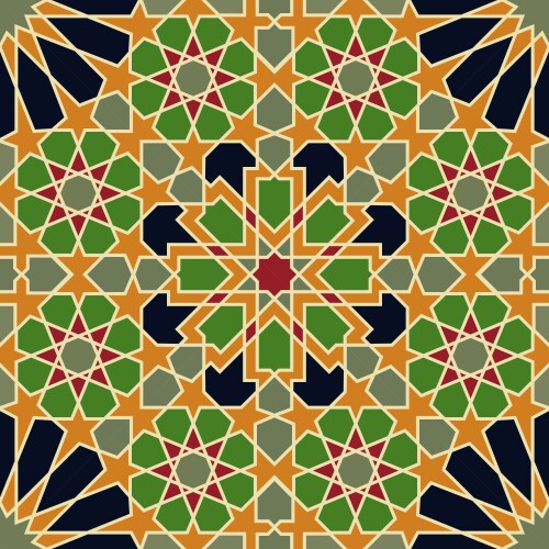 Ethnic line islamic pattern Royalty Free Vector Image