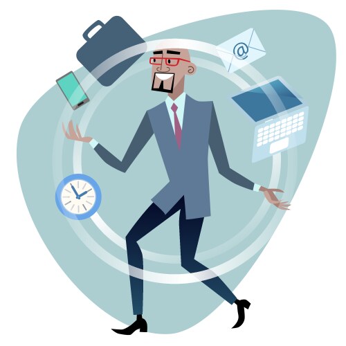 Time management Royalty Free Vector Image - VectorStock