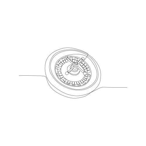Single continuous line drawing hand drawn octagon Vector Image