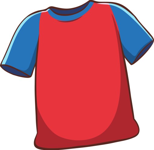 A boy wearing red t shirt cartoon Royalty Free Vector Image A boy wearing red t shirt cartoon Royalty Free Vector Image