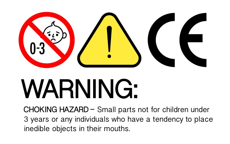 Warning Choking Hazard Vector Images (over 120)