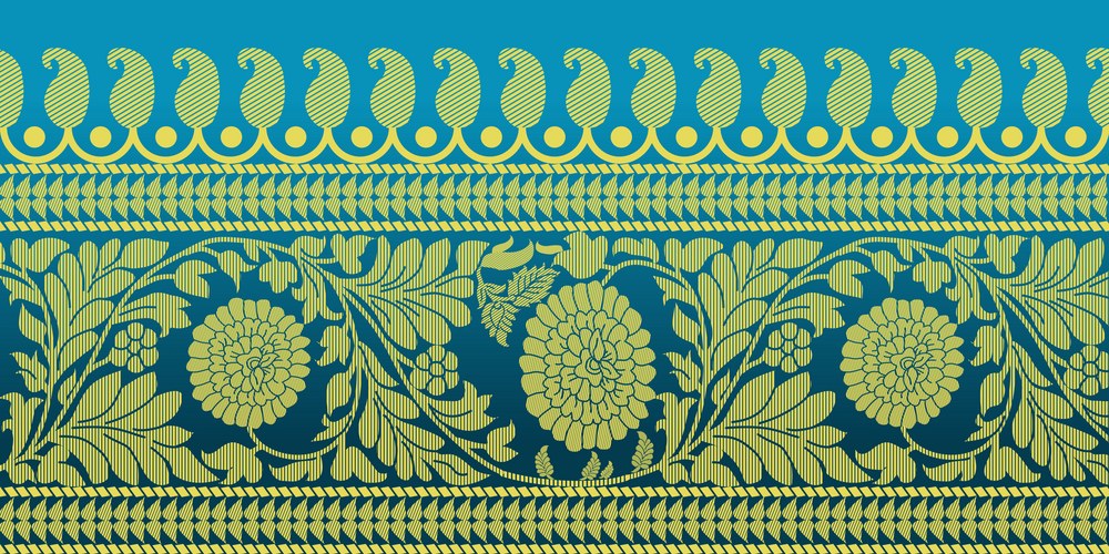 Indian ethnic sari design which is in india – Royalty-Free Vector ...