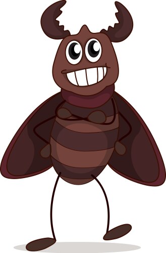 Cartoon funny beetle collection Royalty Free Vector Image