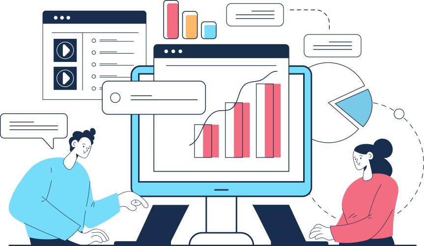 Enterprise strategy development abstract concept Vector Image