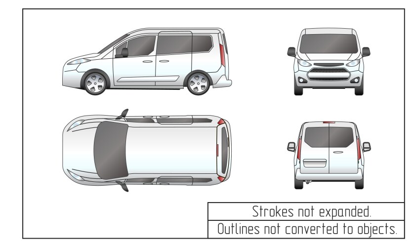 Van Drawing Outline Vector Images (over 1,600)