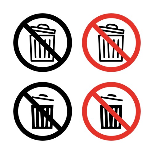 Dont Throw Rubbish Sign Vector Images (over 180)