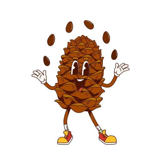 Logo for pine nuts Royalty Free Vector Image - VectorStock