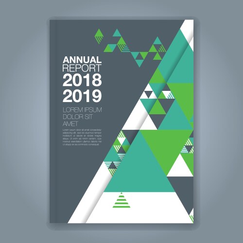 Business report design flyer template background Vector Image