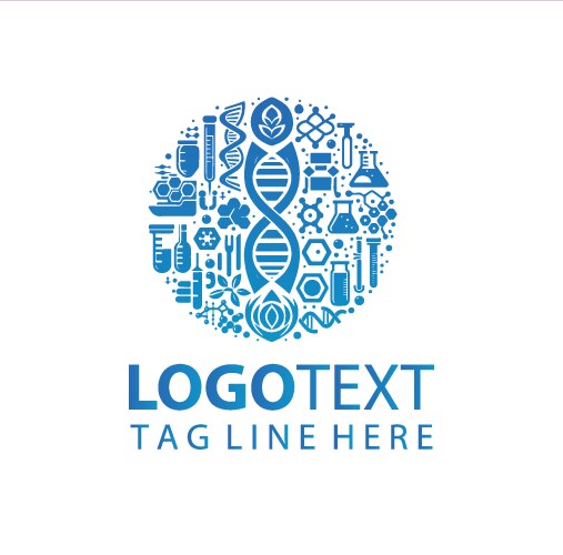 Biotech logo Royalty Free Vector Image - VectorStock