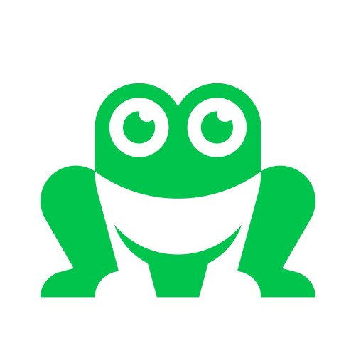 Frog logo Royalty Free Vector Image - VectorStock