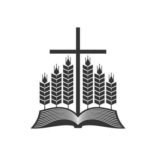 Holy bible symbol worship church psalm icon Vector Image