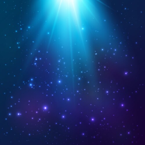 Blue shining magic light background Royalty Free Vector