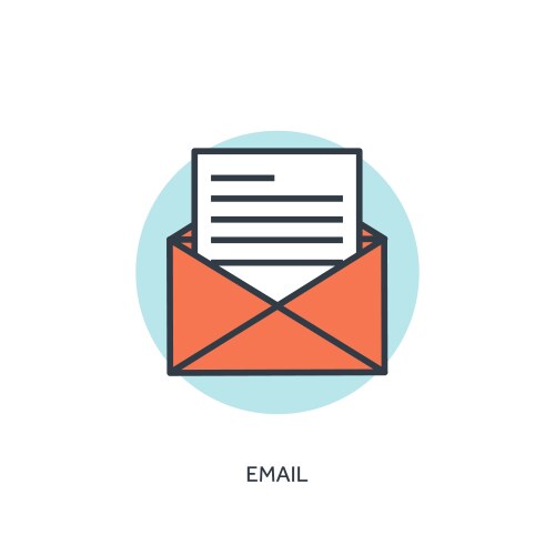 Email notification icon Royalty Free Vector Image