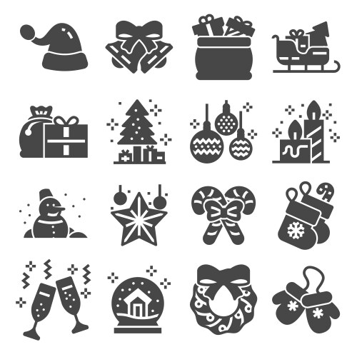 Christmas set Royalty Free Vector Image - VectorStock