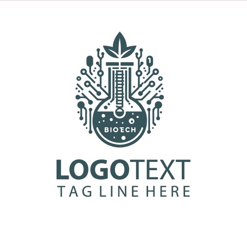 Biotech logo Royalty Free Vector Image - VectorStock